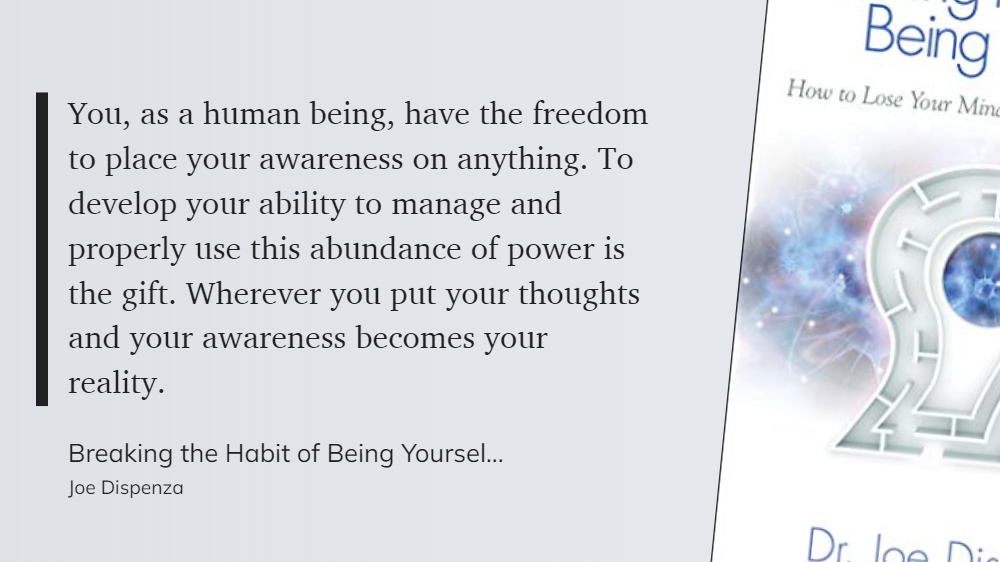 Change Begins with Self-Awareness – Attention and Intention
