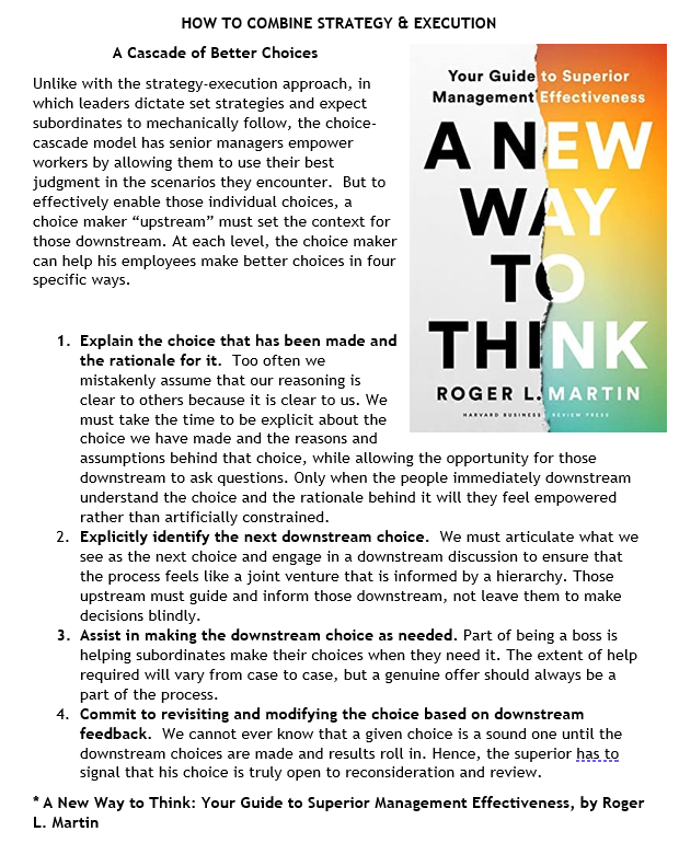 Execution – Why it’s the Same as Strategy