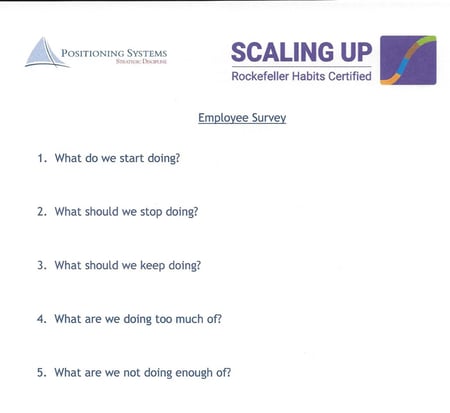 Start, Stop, Keep – Required Annual Planning
