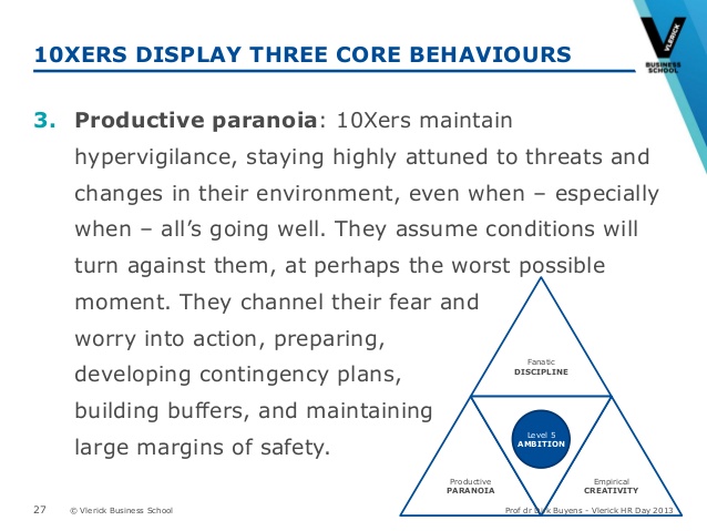 Leadership Core Behavior – Productive Paranoia